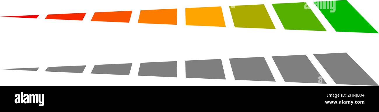 Level, progress bar, indicator. Low-high progression, guage, meter and ...