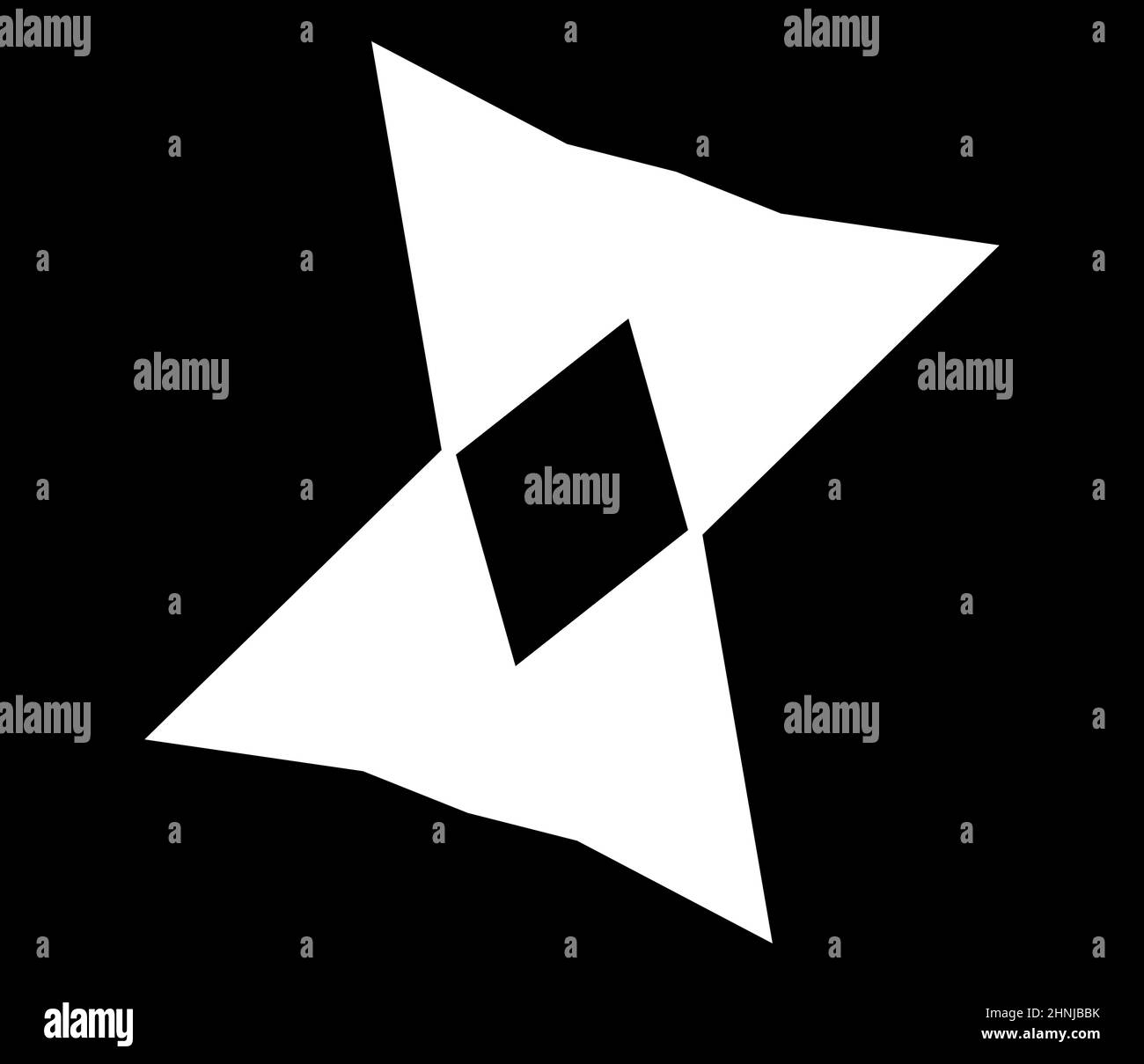 Simple abstract geometric form(s), shape(s). Random, angular vetor ...