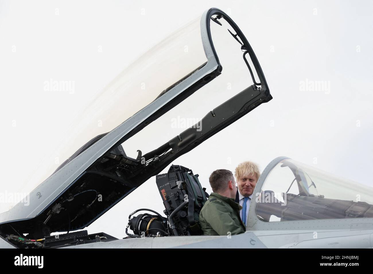 Prime Minister Boris Johnson during his visit to Royal Air Force ...