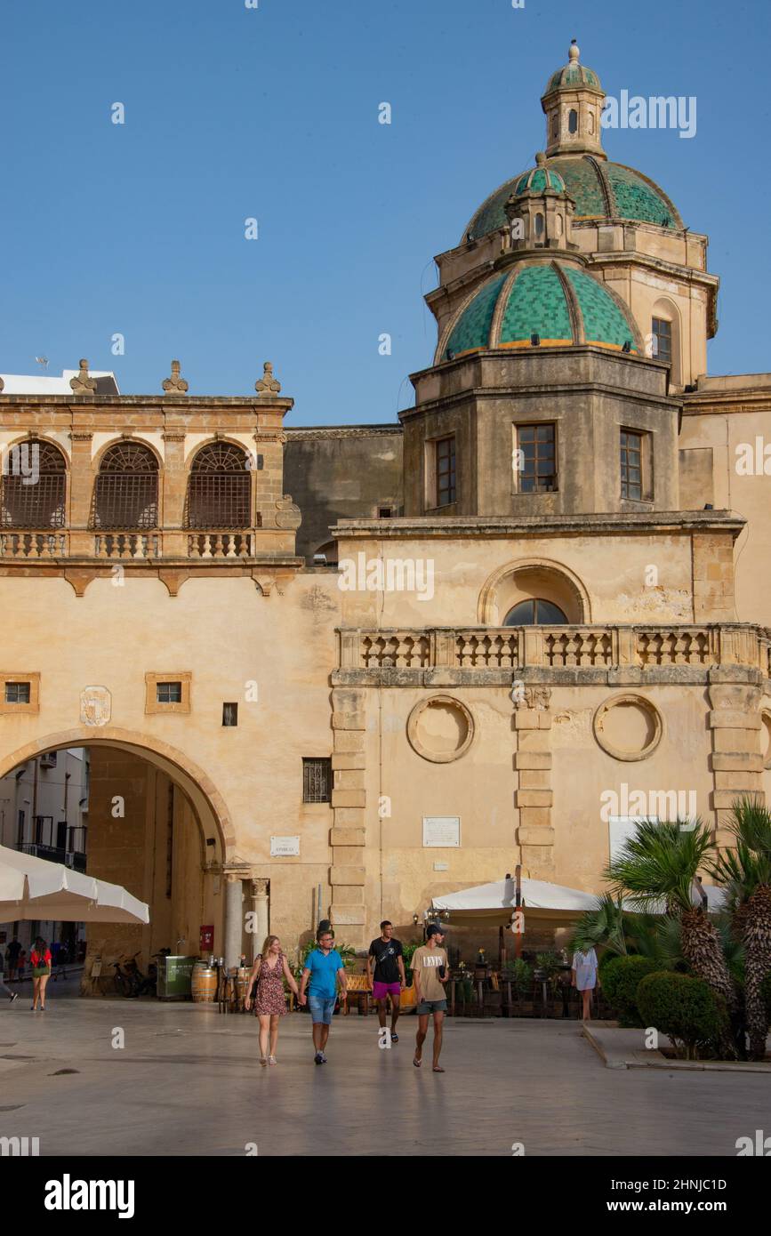 Europe,Italy,Sicily, Mazara del Vallo, Cathedral of The Holy Savior ...