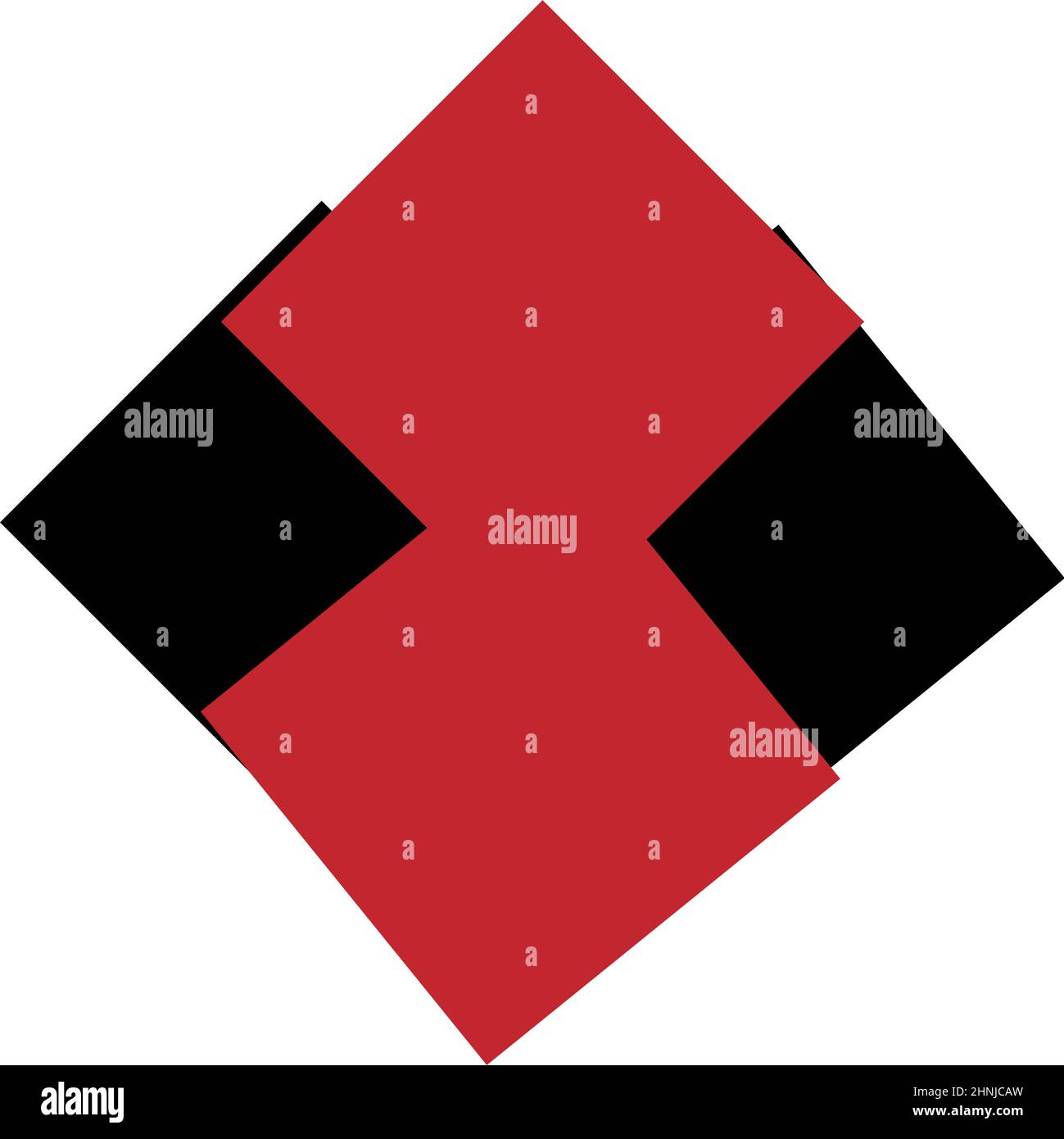 Shape, symbol, icon with abstract geometry. Geometrical vector - stock ...
