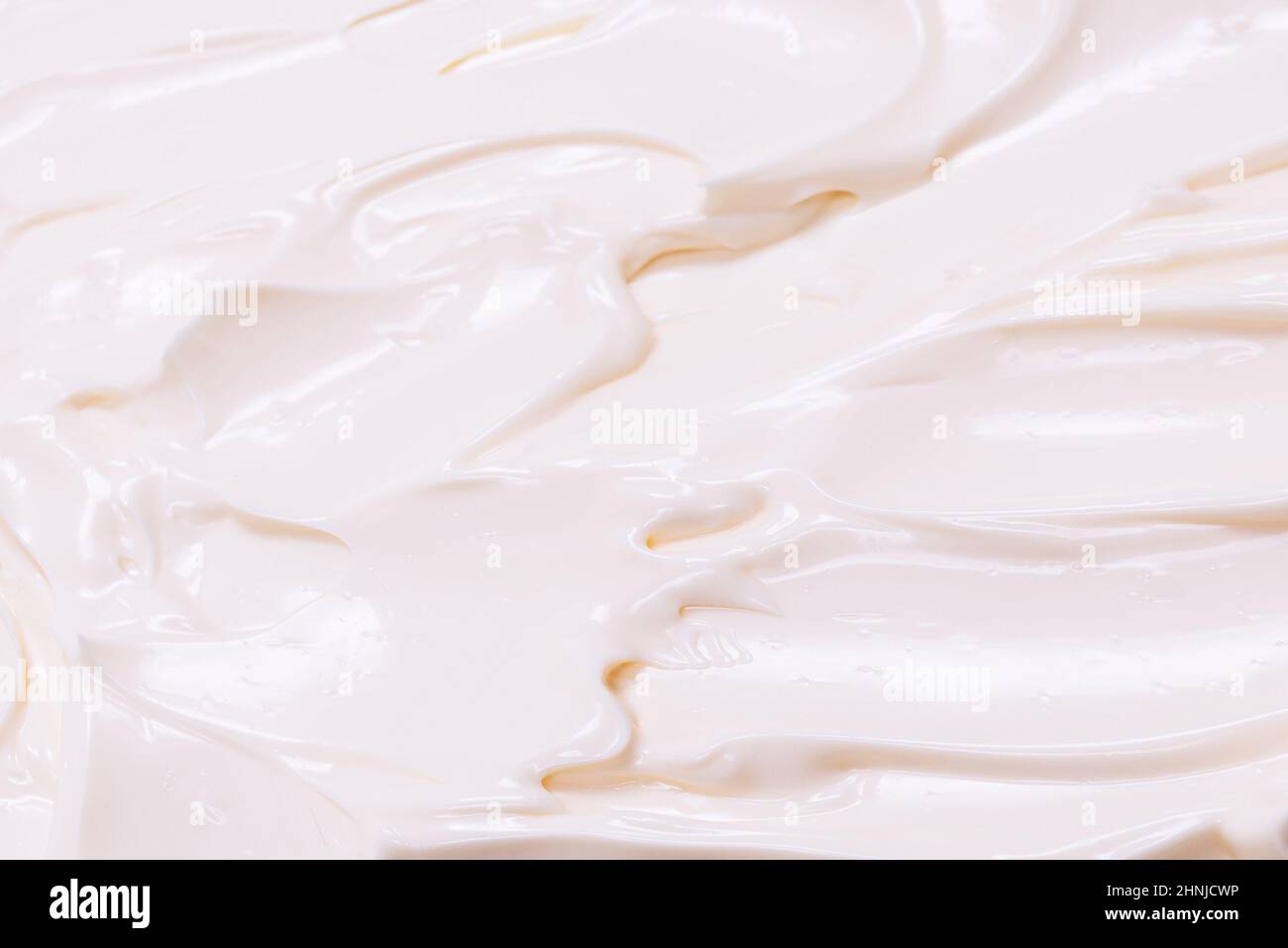 White whipped cream texture. Top view Stock Photo - Alamy