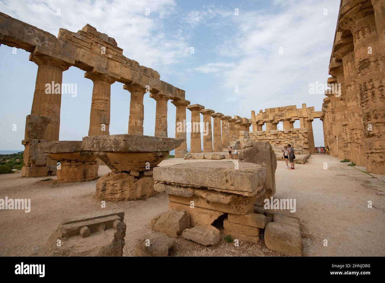 Europe,Italy, Sicily, Selinunte Archaelogical park, Temple of Hera ...