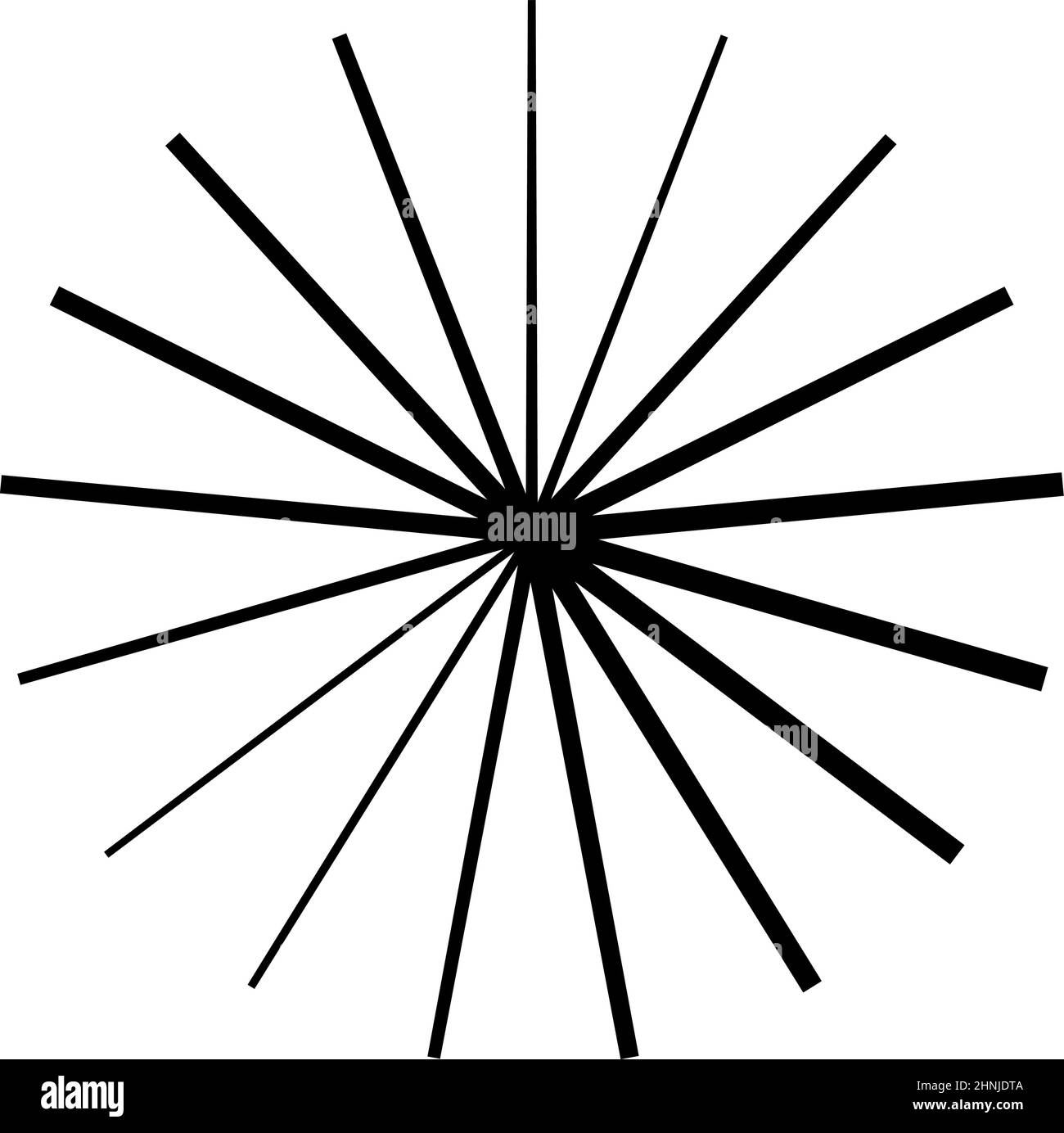 Irregular radial, radiating lines. Burst, spokes, explosion element ...