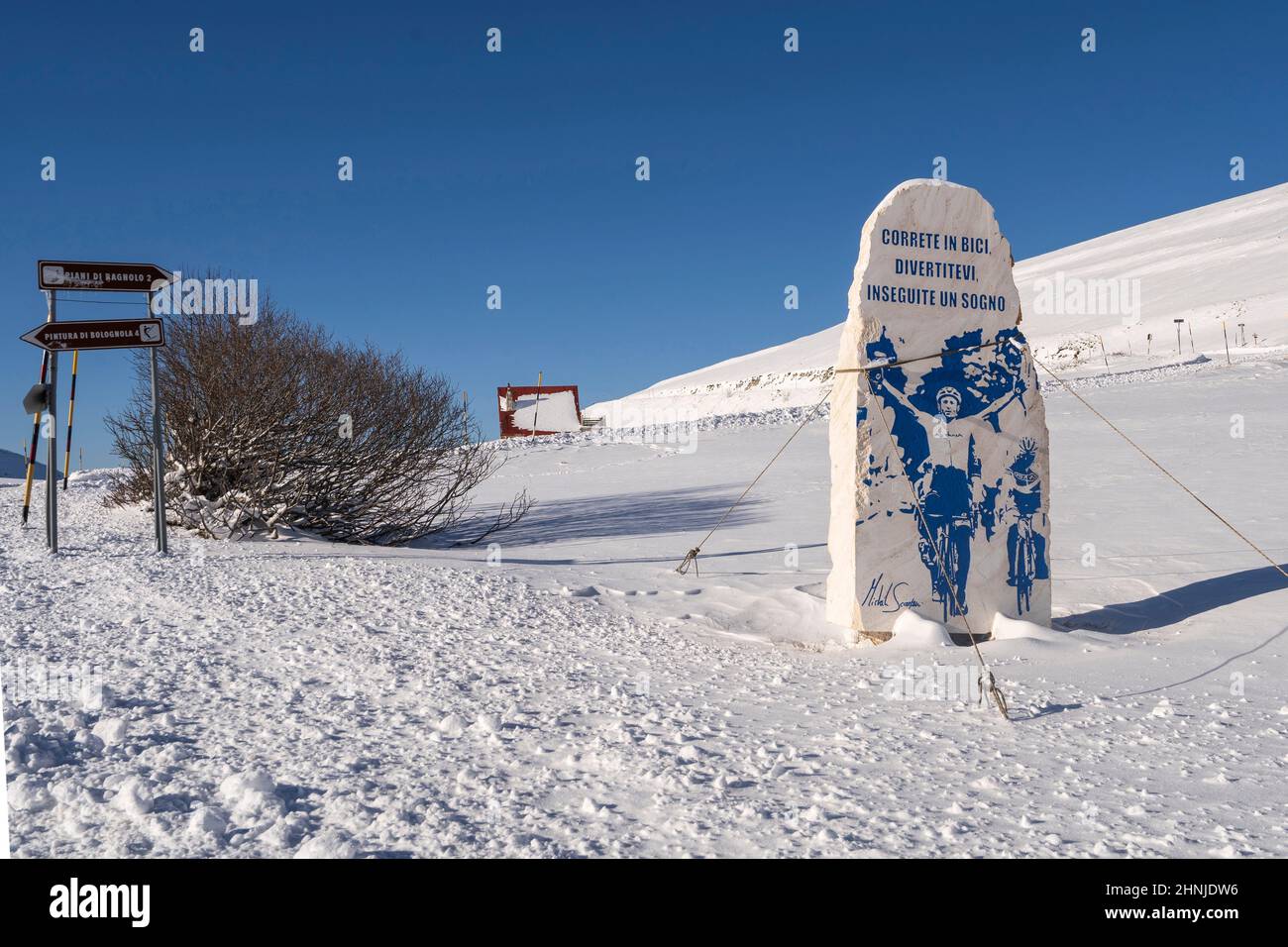 Monti Sibillini National Park, Winter Landscape, Pass of the Maddalena ...
