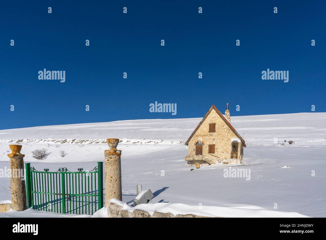 Monti Sibillini National Park, Winter Landscape, Pass of the Maddalena ...