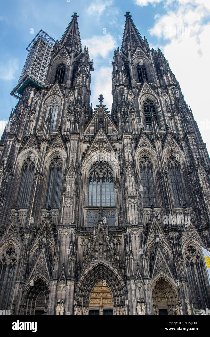 The Front facade of Cologne Cathedral Stock Photo - Alamy