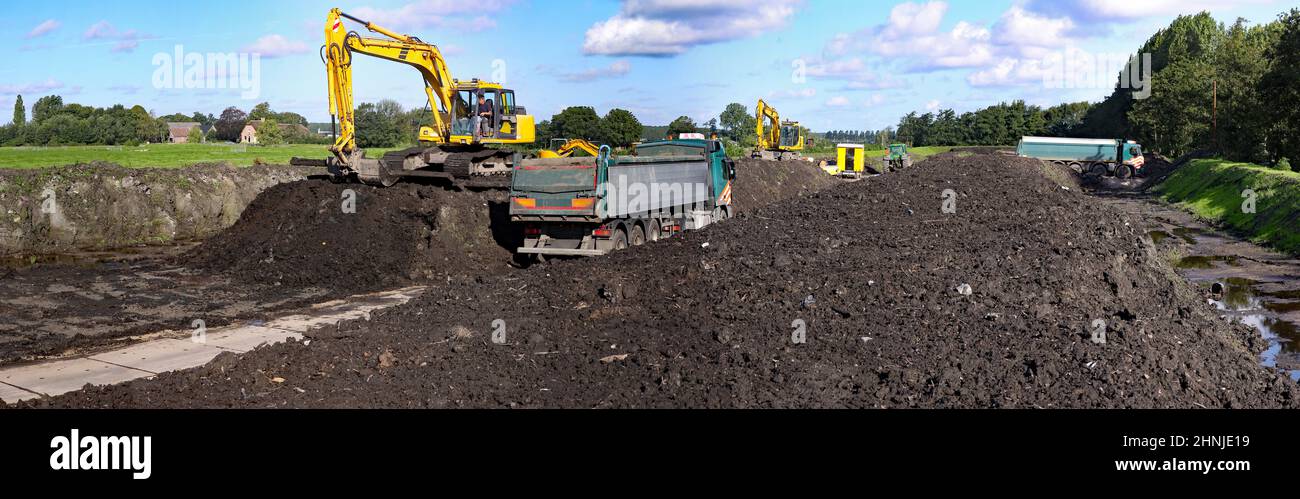 Earthworks in the Netherlands Stock Photo - Alamy