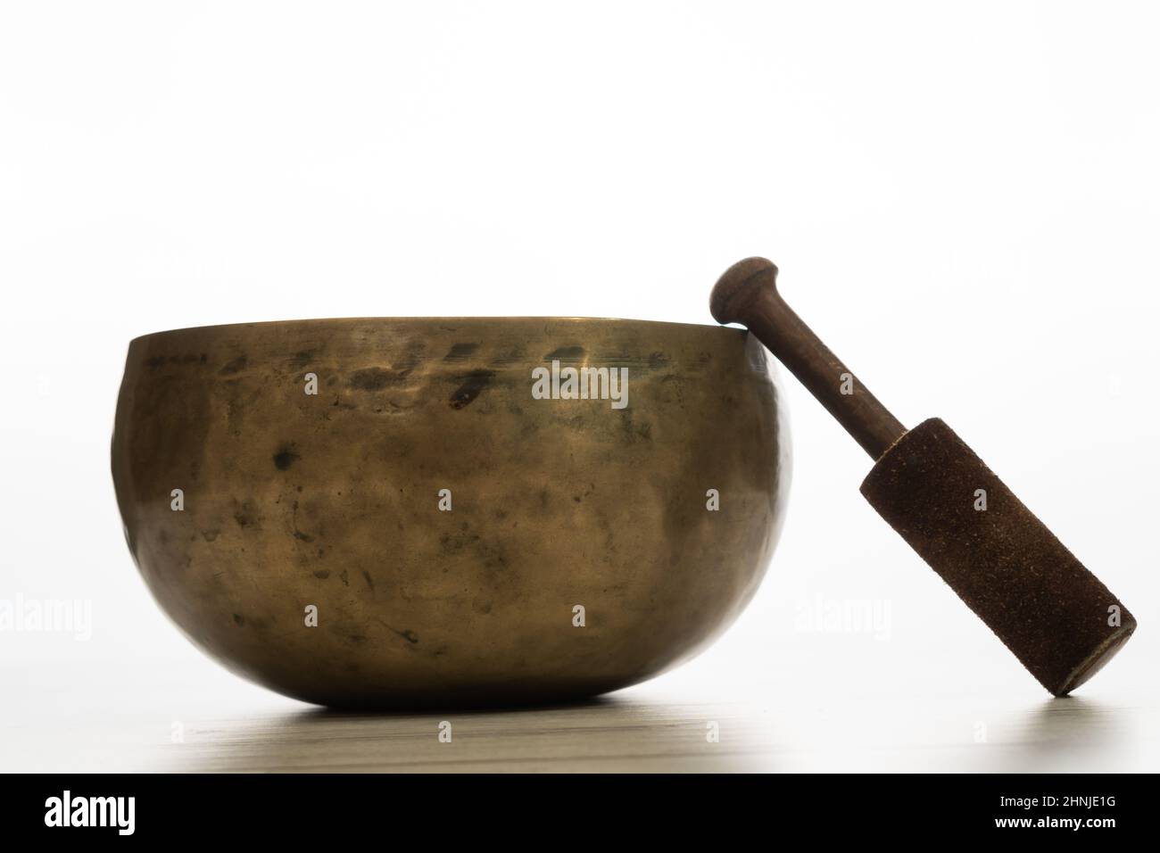 handmade tibetan singing bowl Stock Photo - Alamy