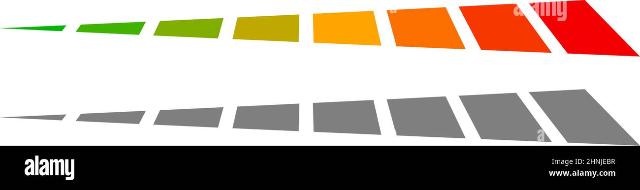 Level, progress bar, indicator. Low-high progression, guage, meter and ...