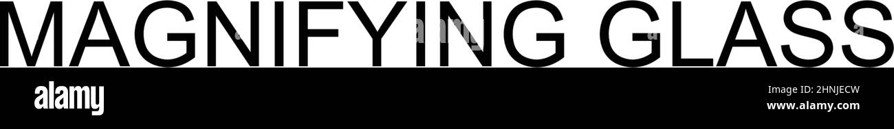 Magnifying glass Simple vector icon. Illustration symbol design ...