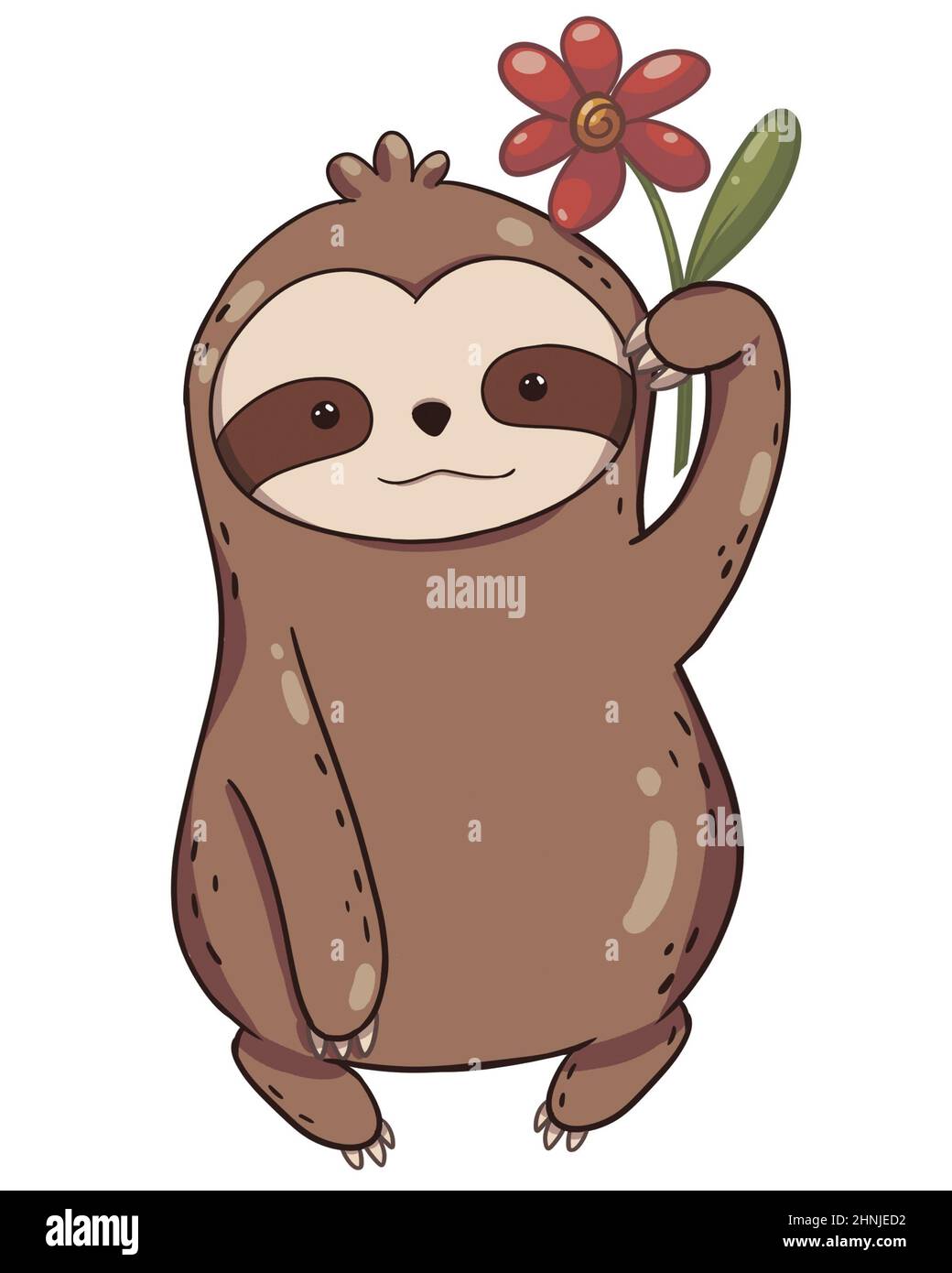 Amazon rainforest wild sloth tree hi-res stock photography and images ...