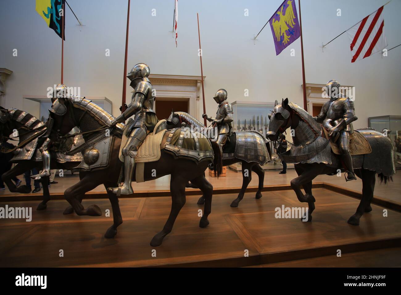 knight with honoray dress in armor, Western Europe history Stock Photo ...