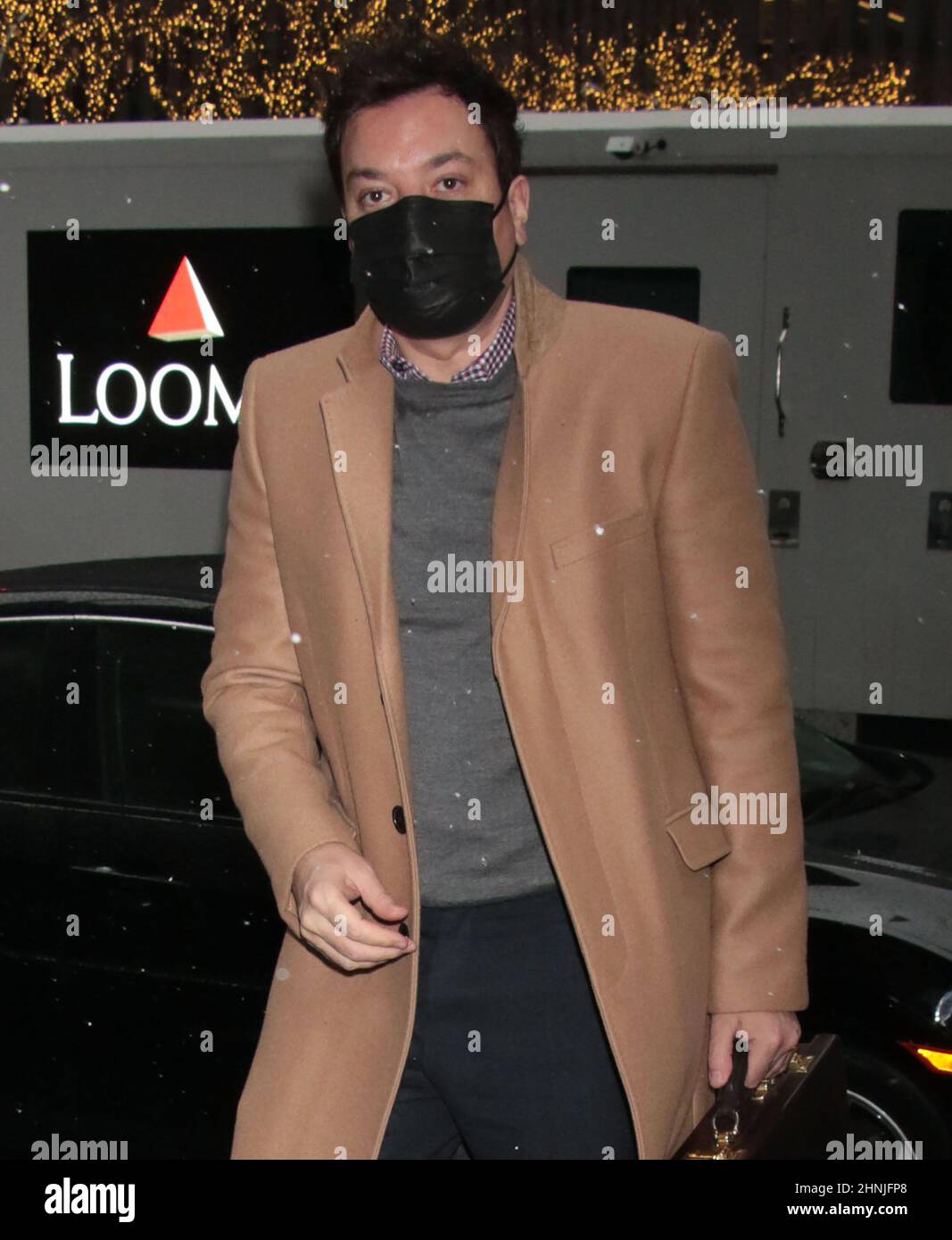 New York - NY - 20220128-Jimmy Fallon Arrives at The Tonight Show ...