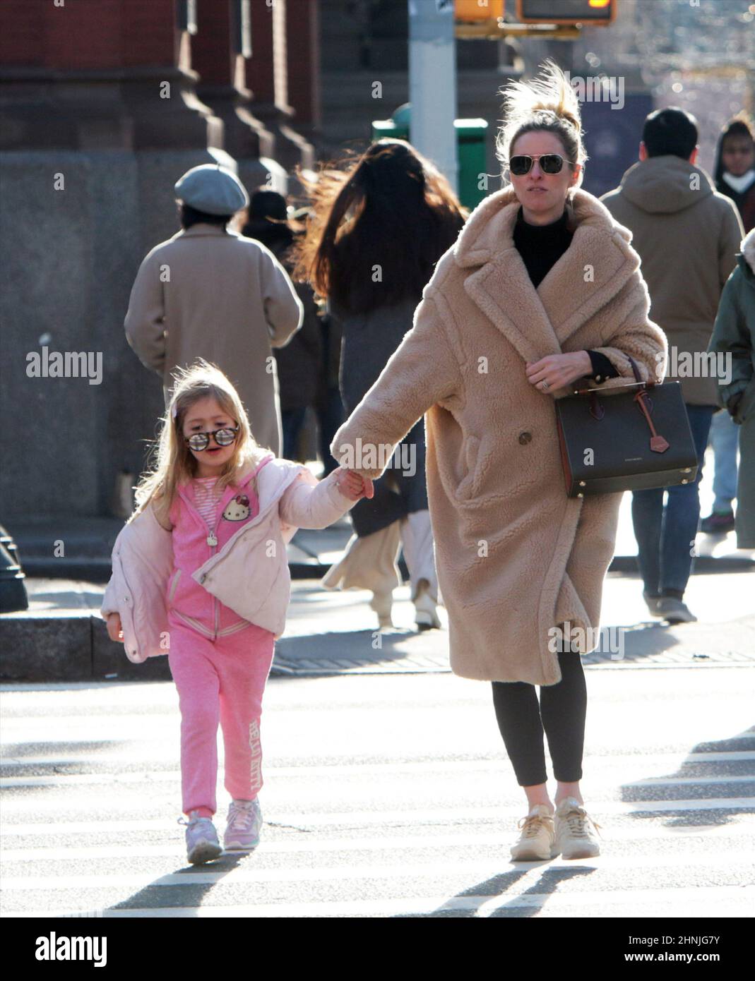 New York - NY - 20220112 Nicky Hilton Rothschild and her daughter Lily ...