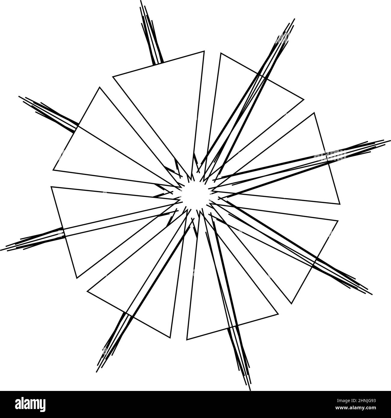 Geometric abstract icon, symbol motif - stock vector illustration, clip ...