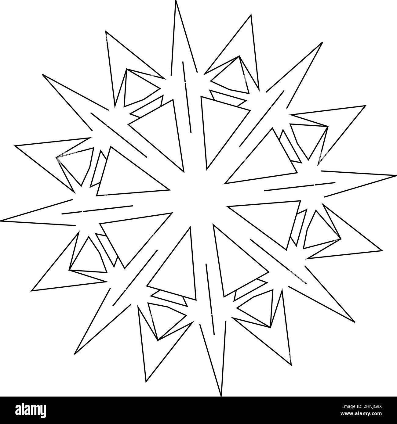 Geometric abstract icon, symbol motif - stock vector illustration, clip ...