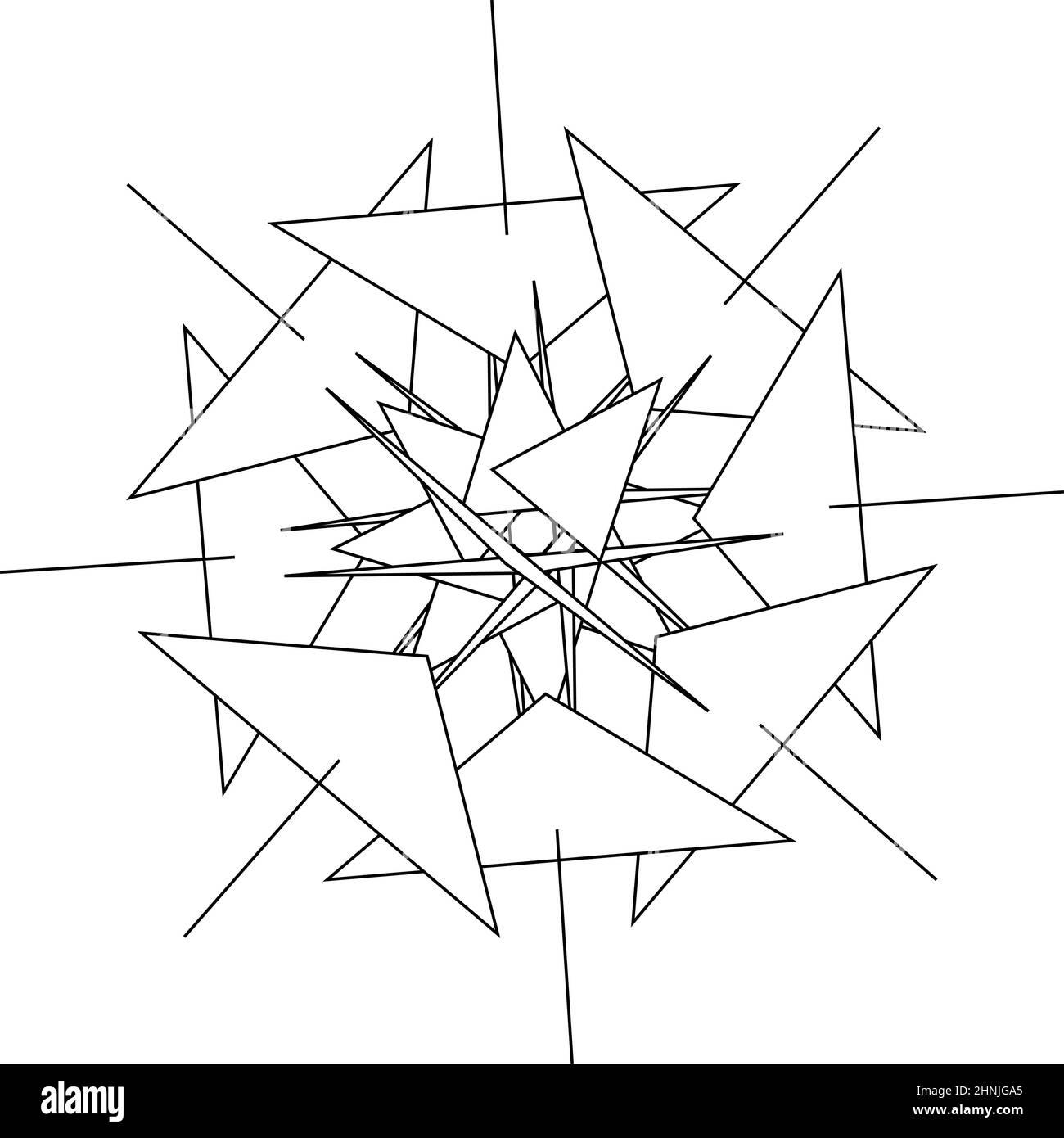 Geometric abstract icon, symbol motif - stock vector illustration, clip ...