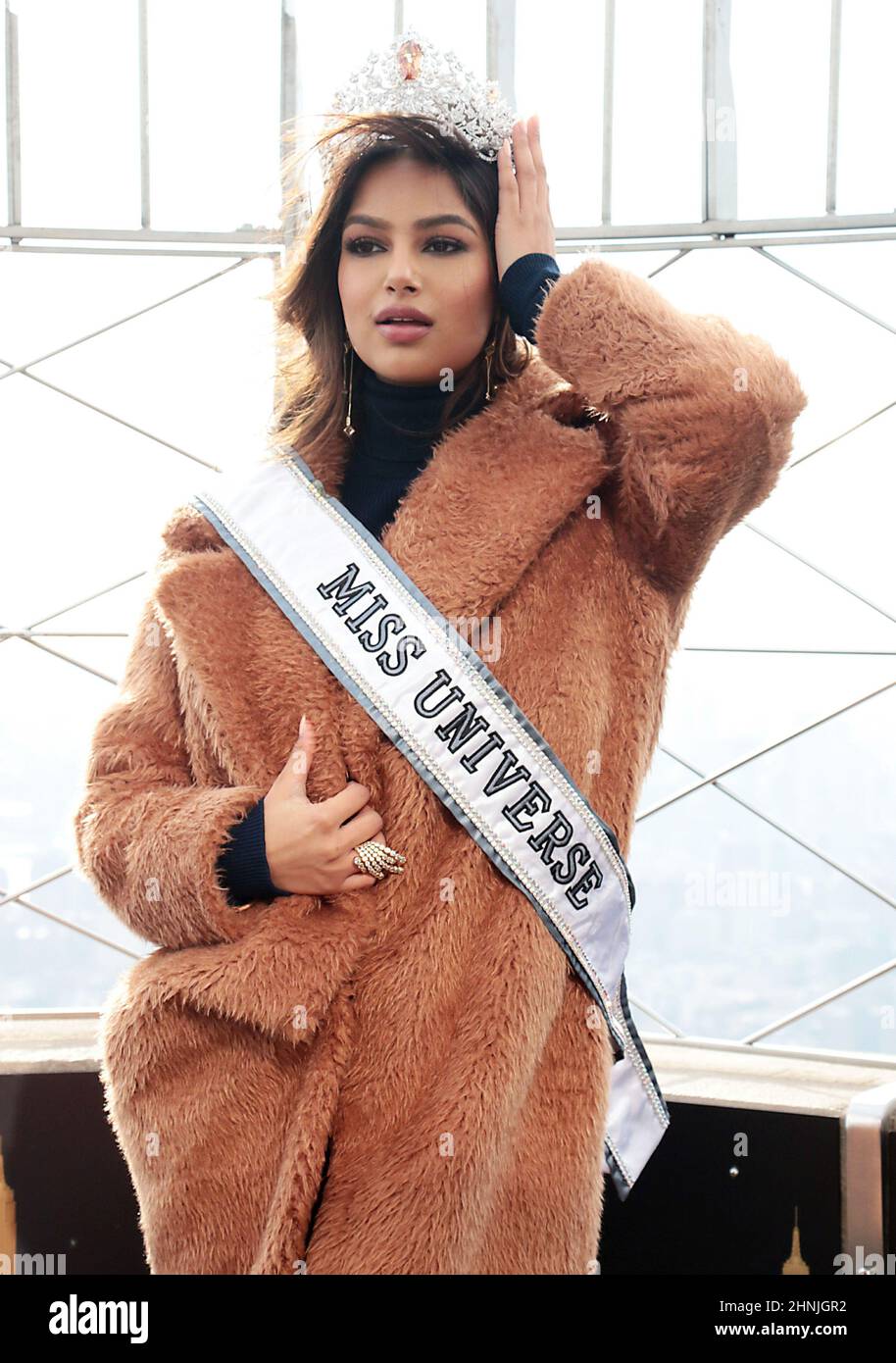 New York - NY - 20220112 Harnaaz Sandhuthe new Miss Universevisits the ...
