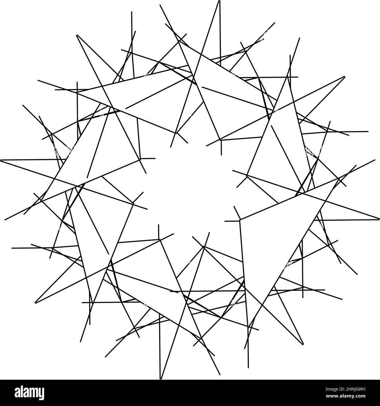 Geometric abstract icon, symbol motif - stock vector illustration, clip ...