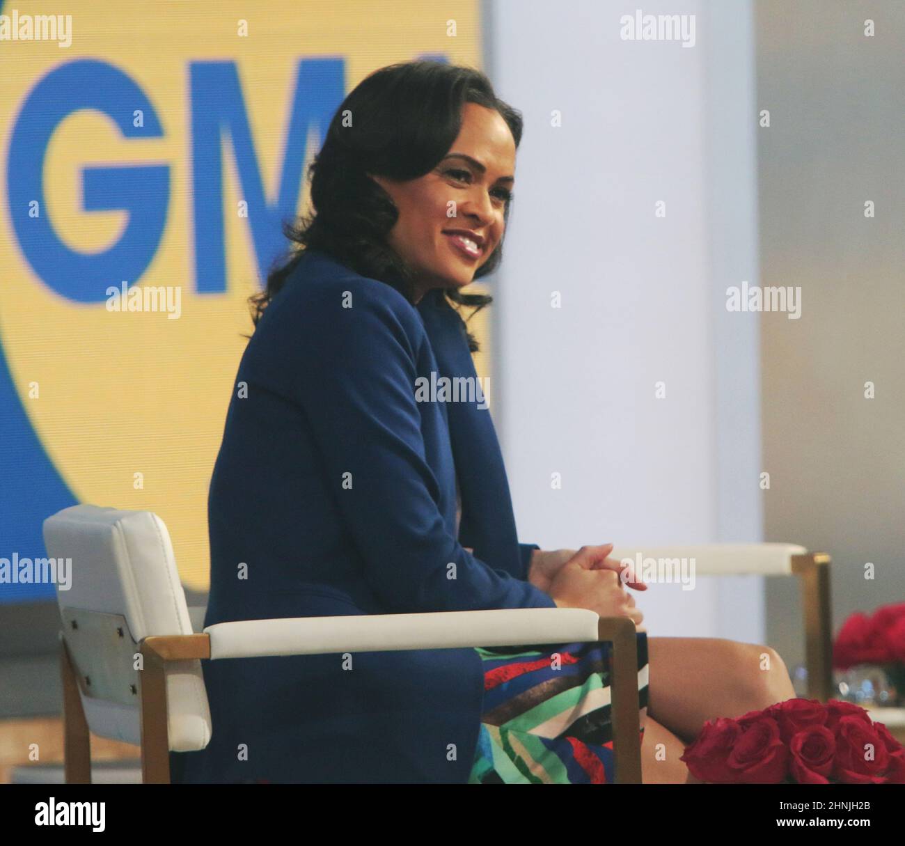 New York - NY - 20220124 Good Morning America hosts on set doing the ...