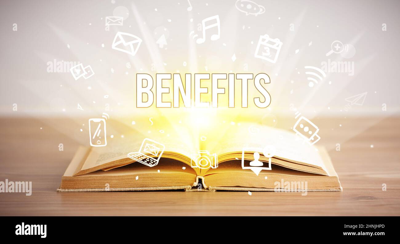 open book with business inscription Stock Photo - Alamy