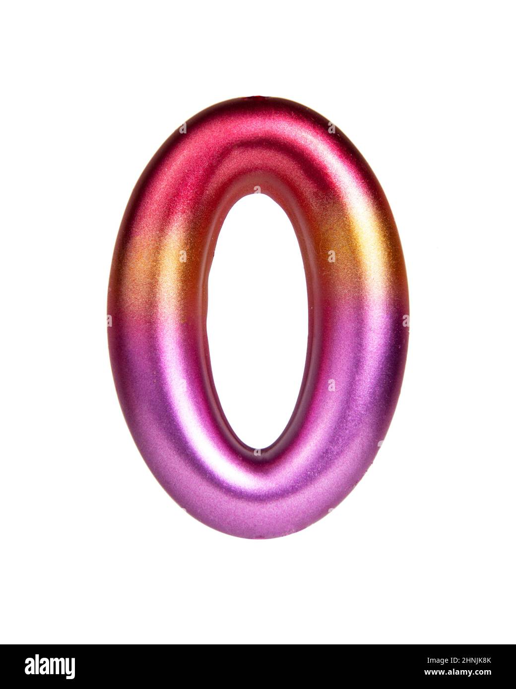 Multicolor zero 0 number isolated on the white background Stock Photo ...