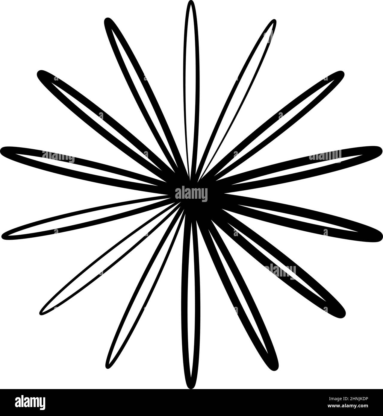 Organic shapes. Flower, petal, plant icon, symbol - stock vector ...