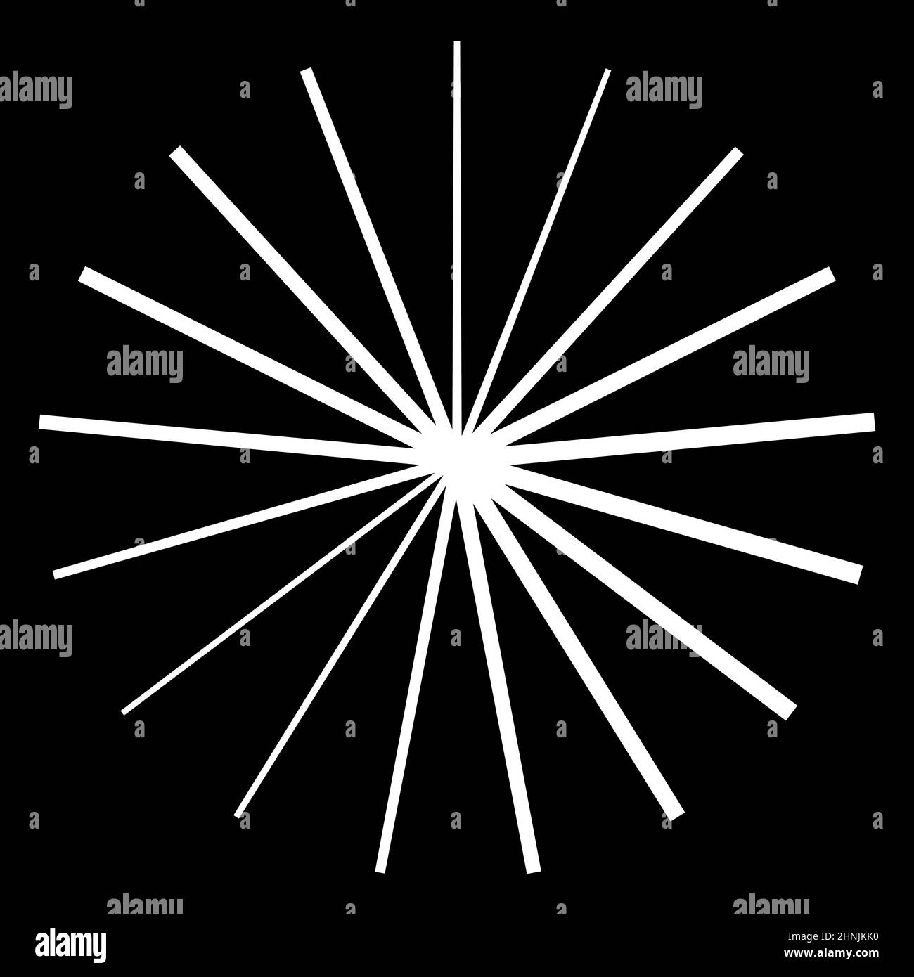 Irregular radial, radiating lines. Burst, spokes, explosion element ...