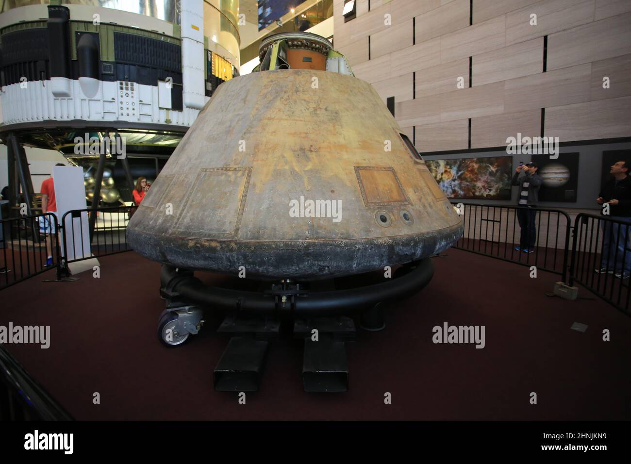 Washington Usa February 2 2016 Apollo 11 Capsule Display In The