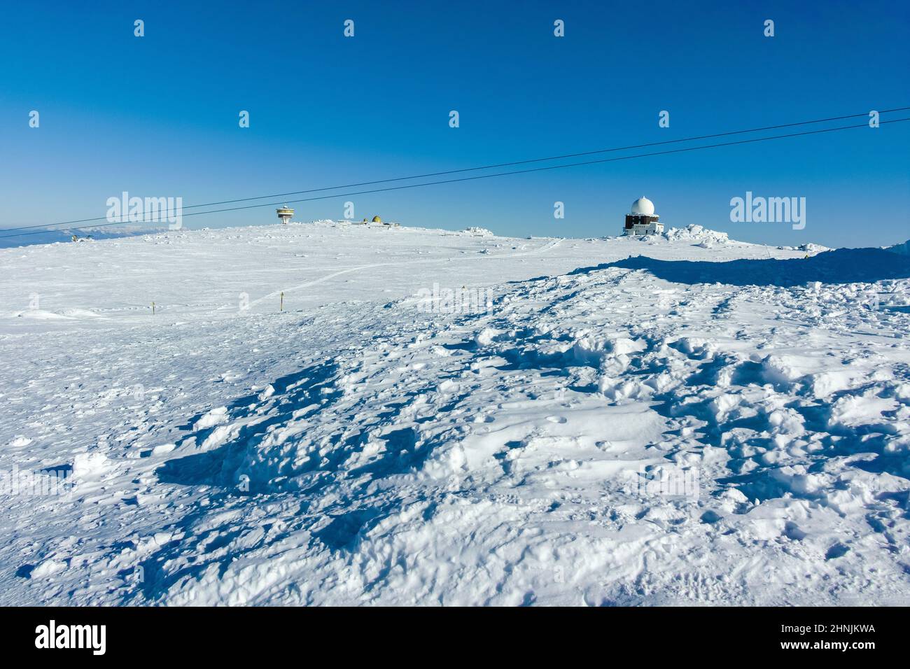 Winter view of Vitosha Mountain near Cherni Vrah peak, Sofia City ...