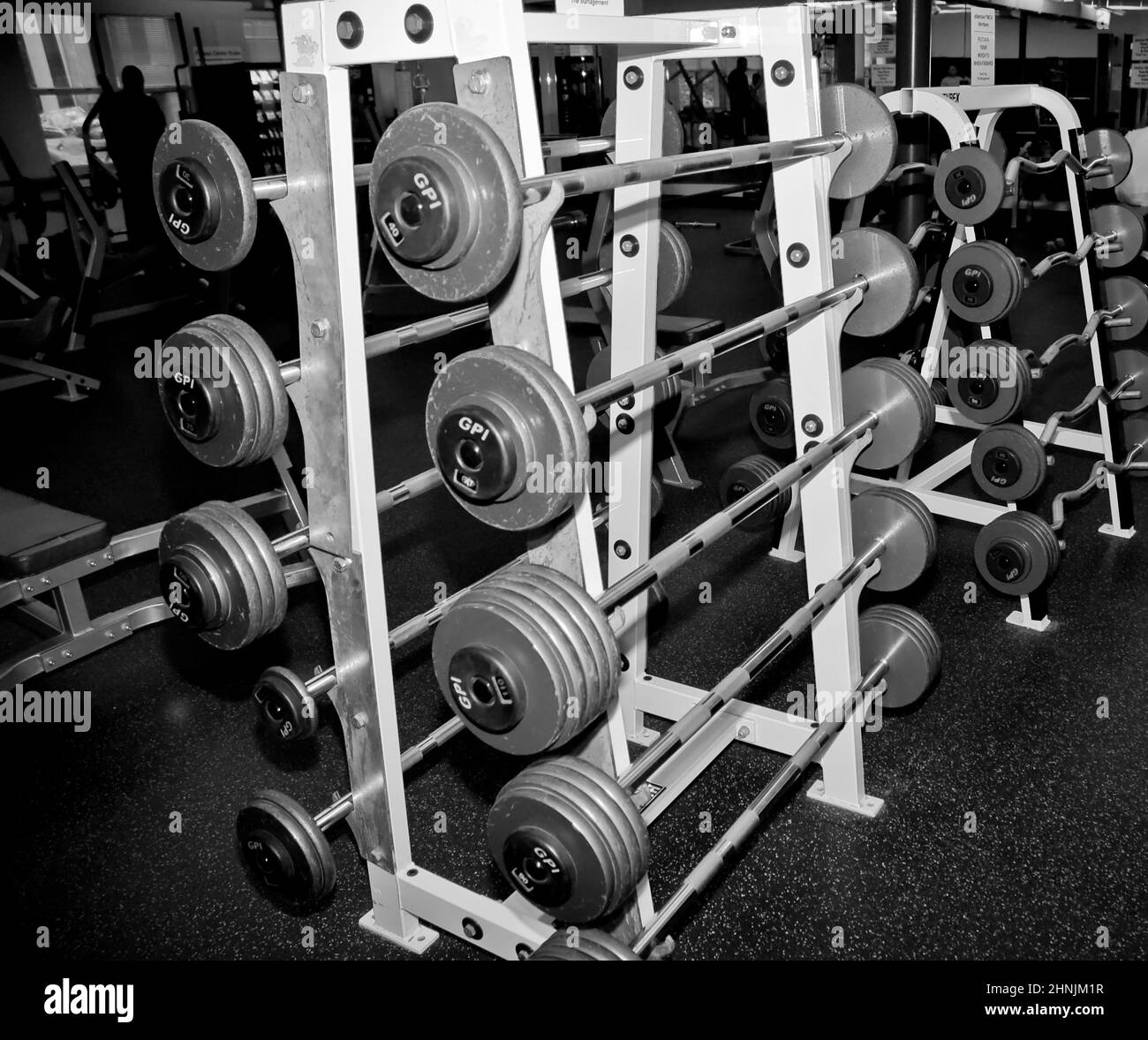 Equipment to help folks exercise to a healthy life Stock Photo - Alamy