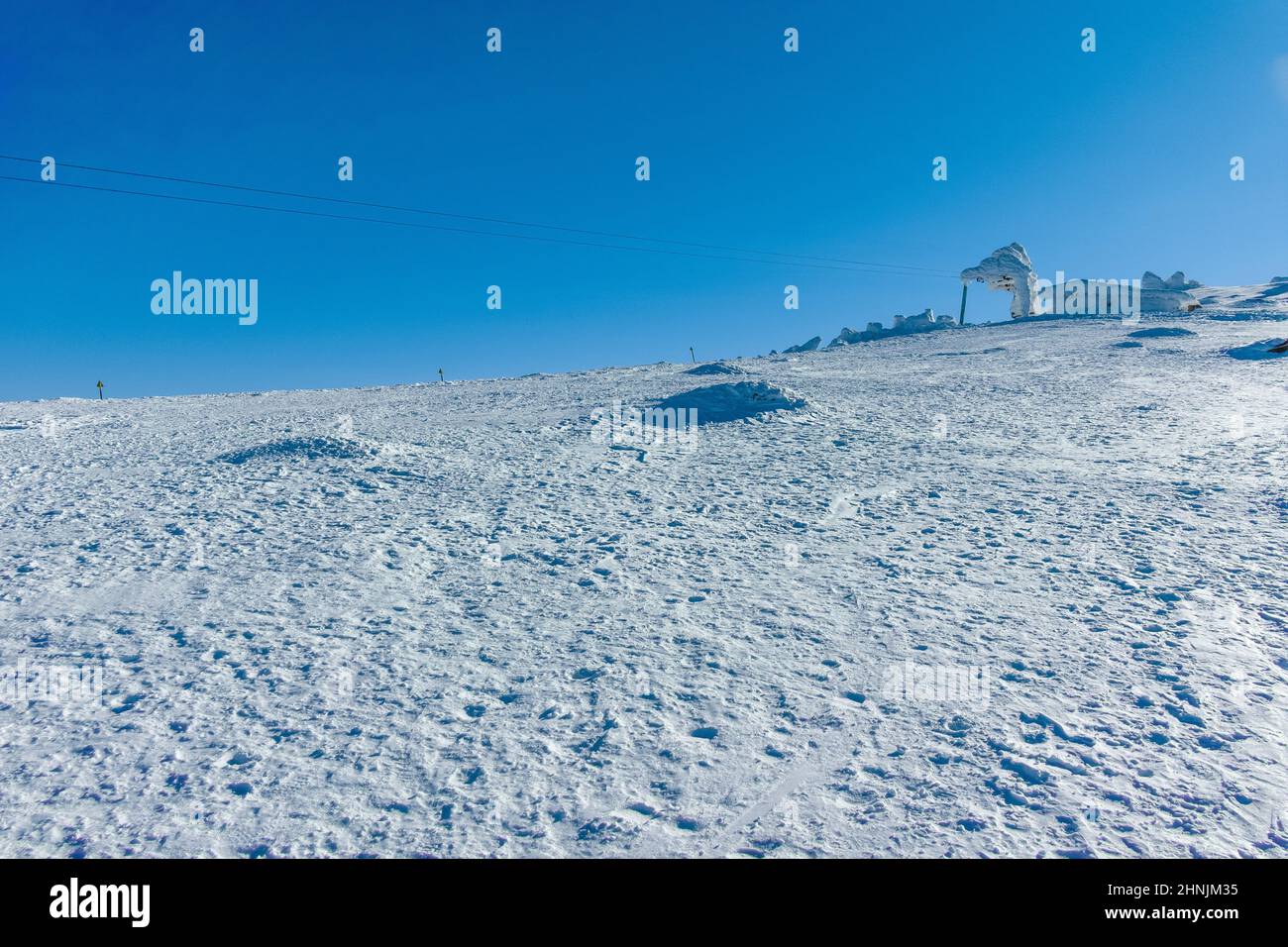 Winter view of Vitosha Mountain near Cherni Vrah peak, Sofia City ...