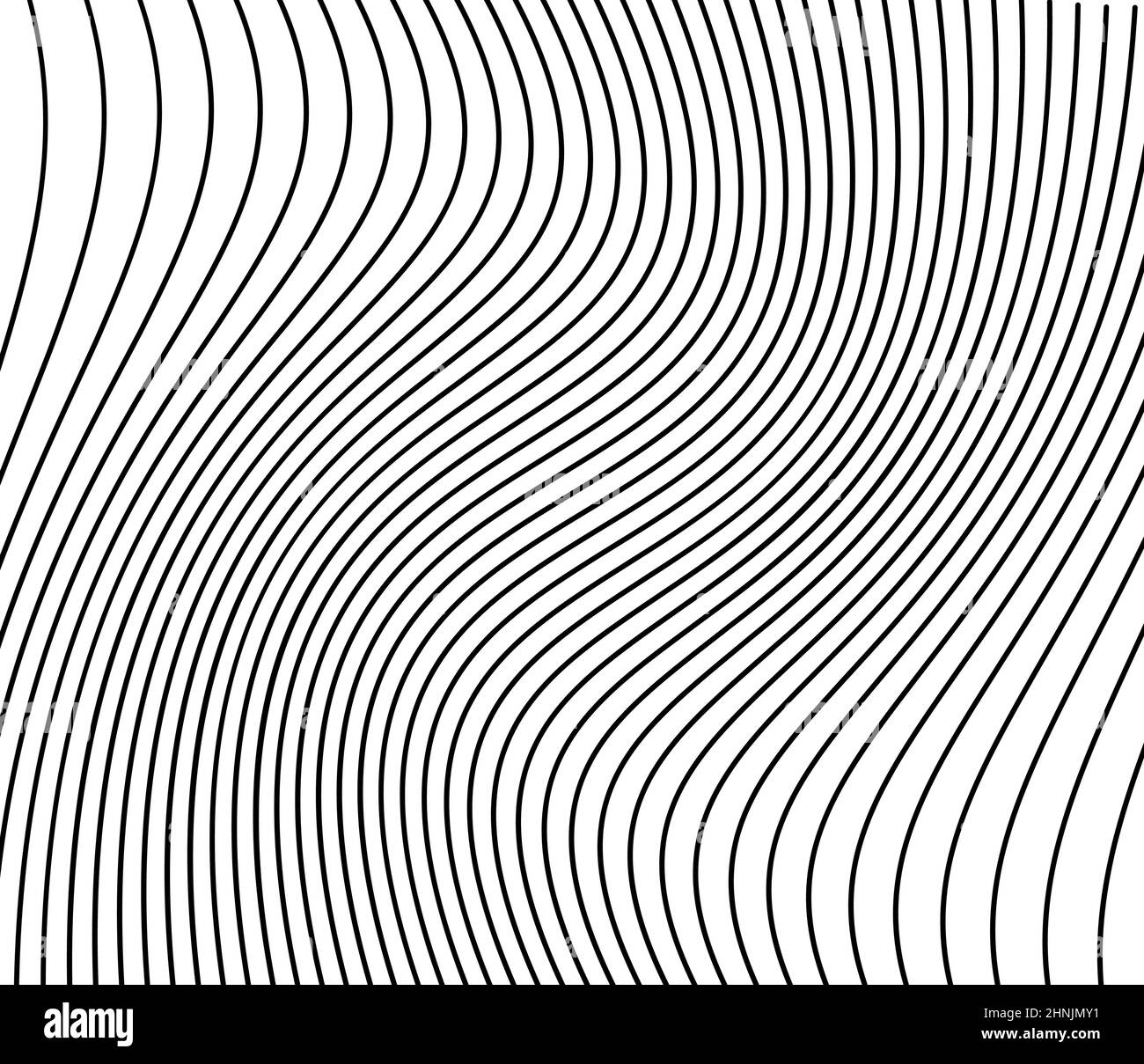 Wavy, waving curvy parallel lines. Undulate, squiggle stripes ...