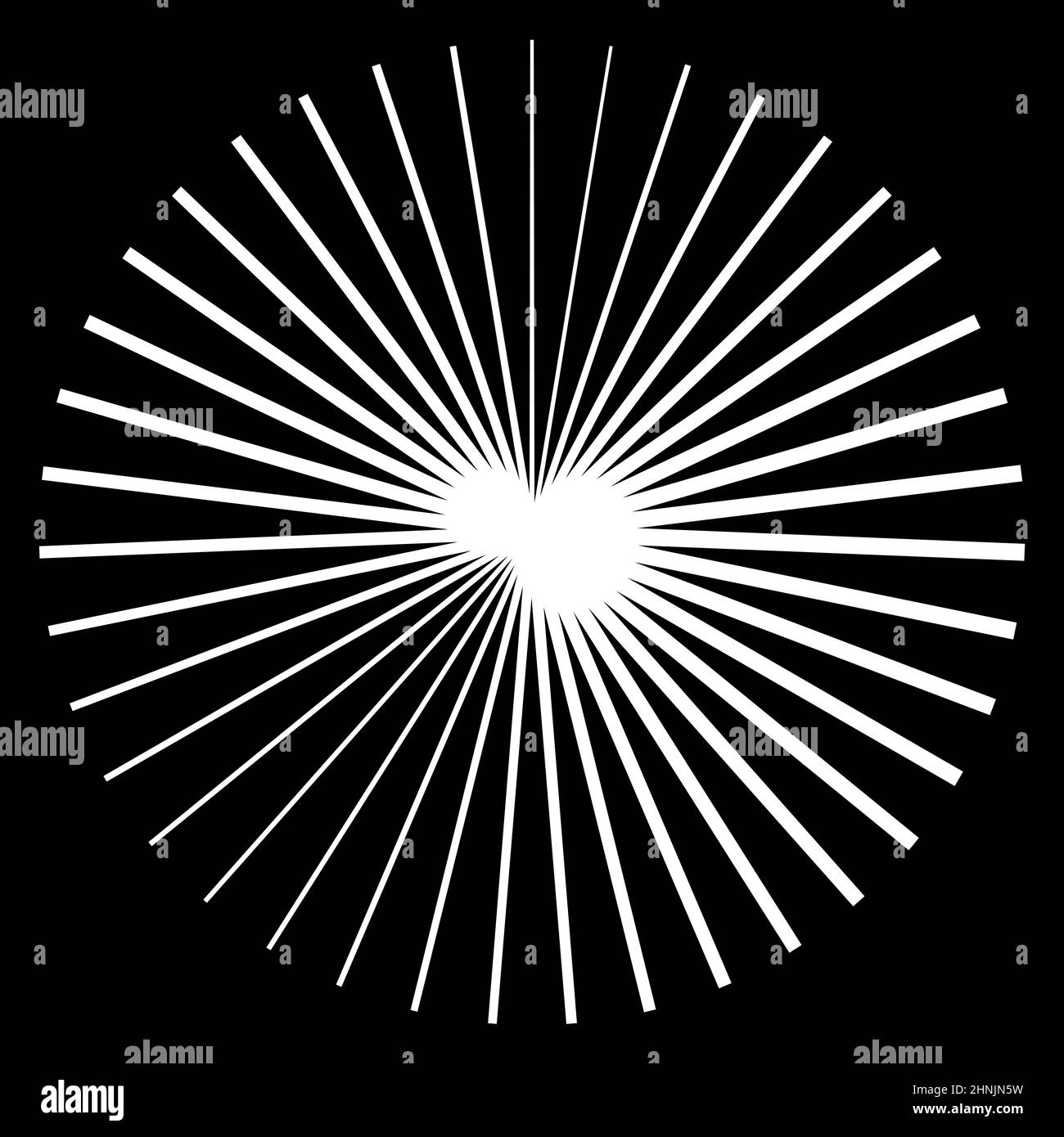 Irregular radial, radiating lines. Burst, spokes, explosion element ...