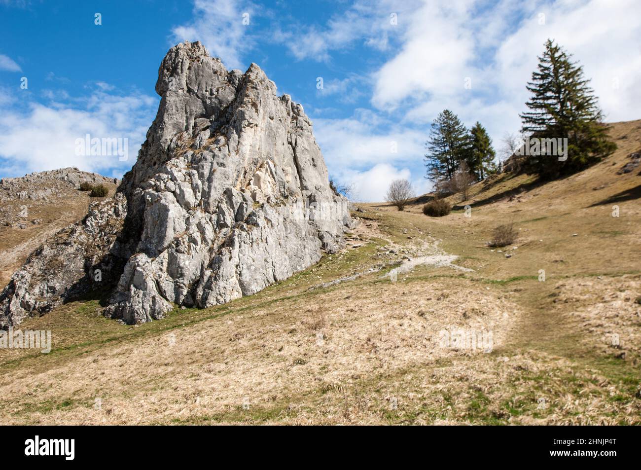 single mountain in summer Stock Photo - Alamy