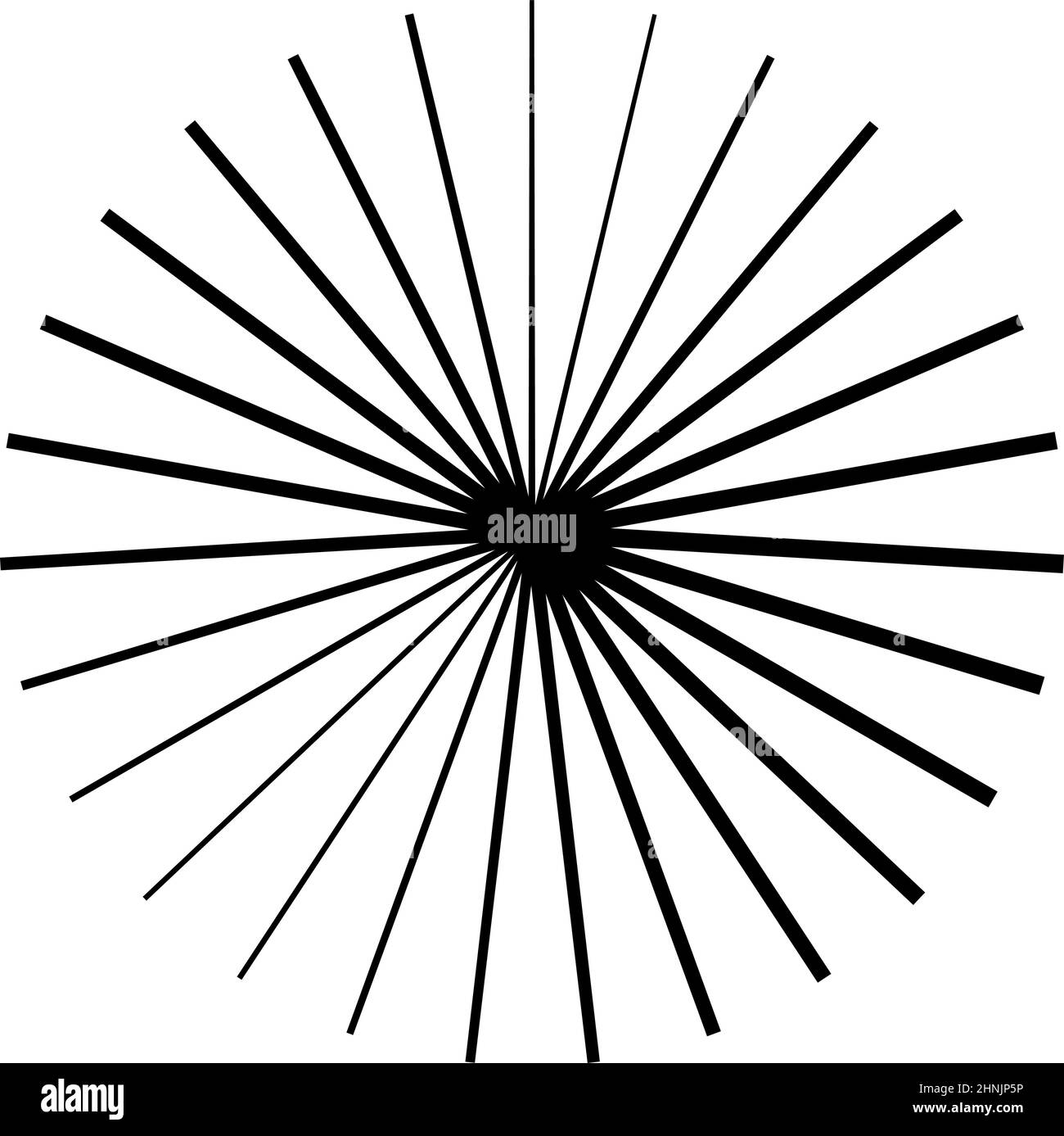 Irregular radial, radiating lines. Burst, spokes, explosion element ...
