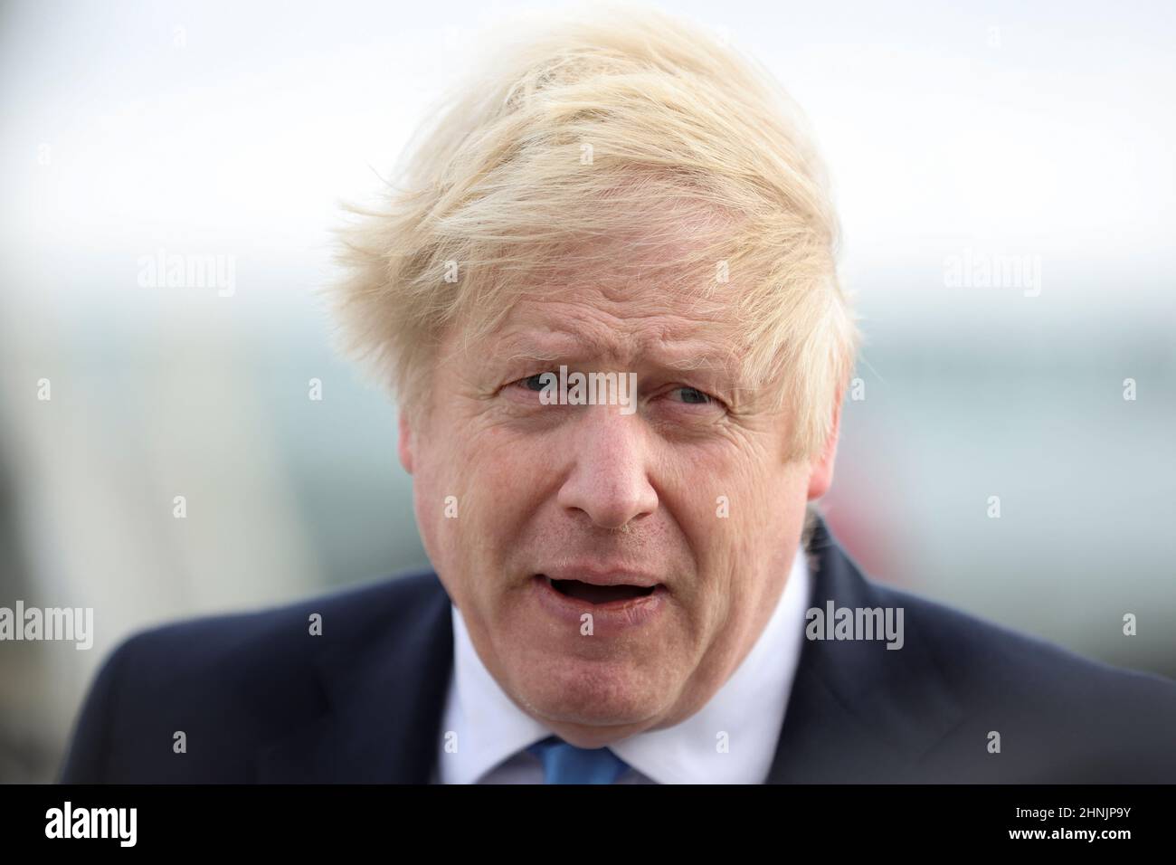 Prime Minister Boris Johnson during his visit to Royal Air Force ...