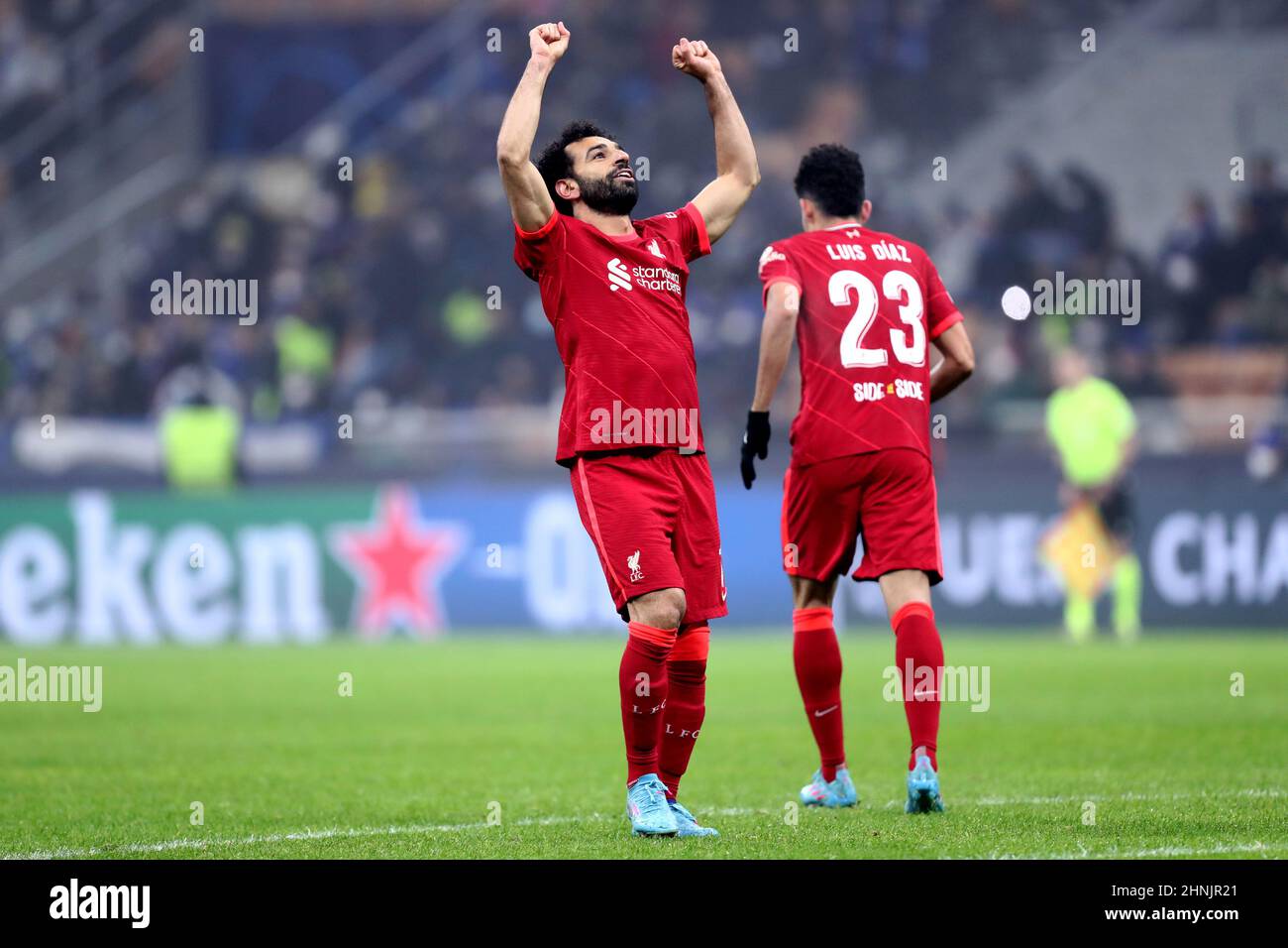 Salah liverpool 2022 celebration hi-res stock photography and images ...