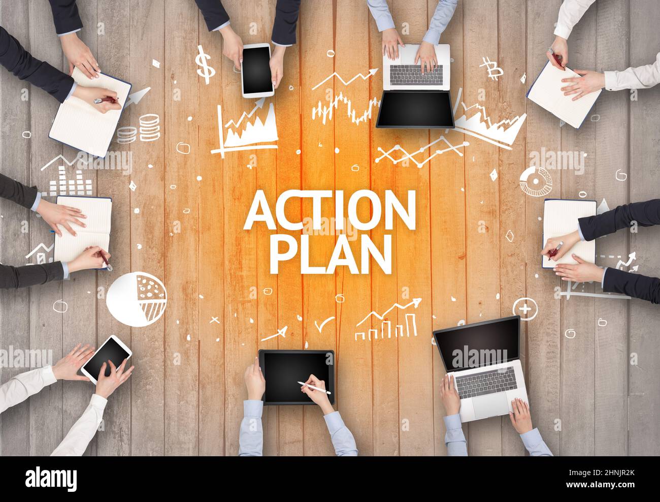 Group of Busy People Working in an Office Stock Photo - Alamy