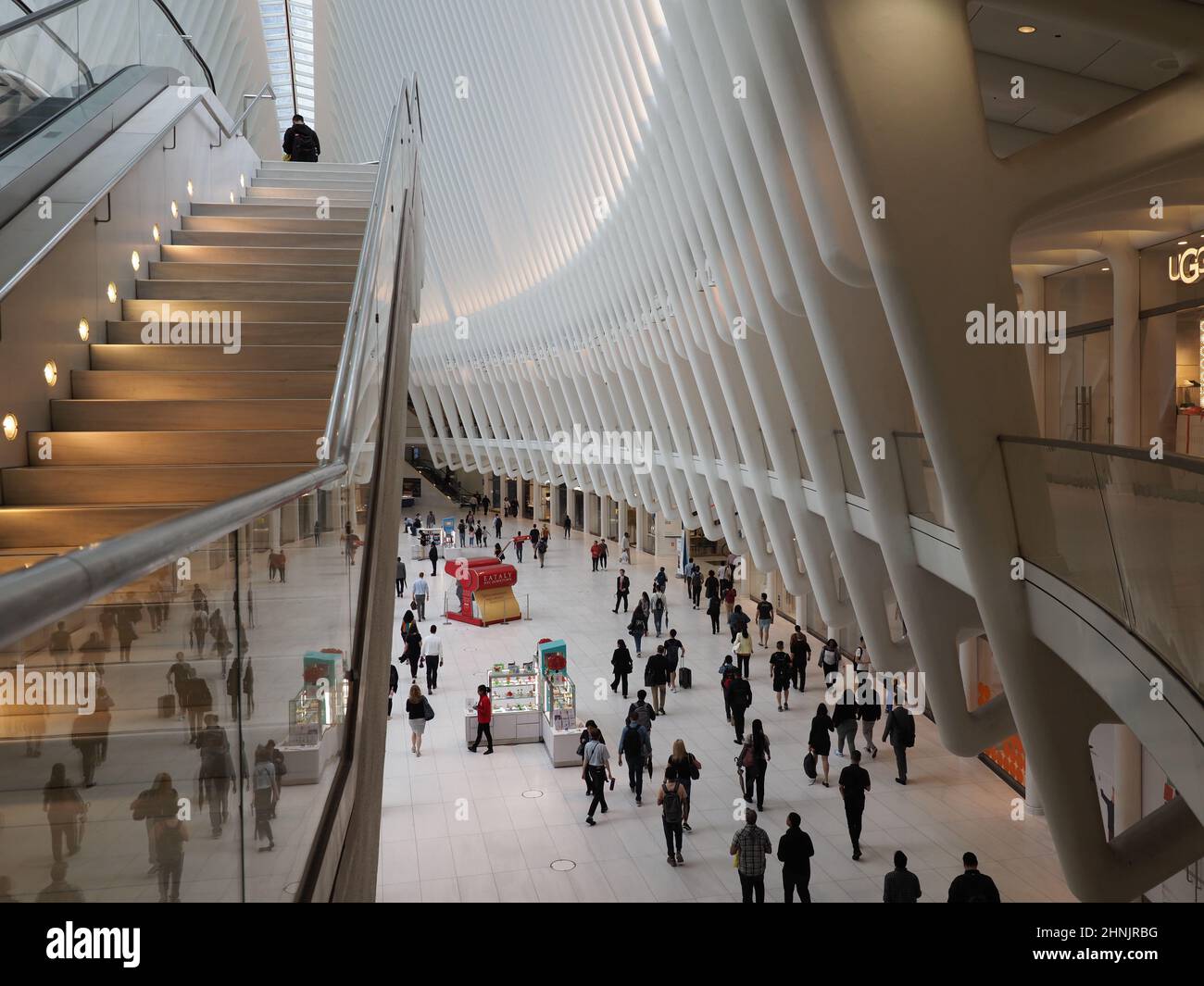 Image taken inside the Oculus in New York Stock Photo - Alamy