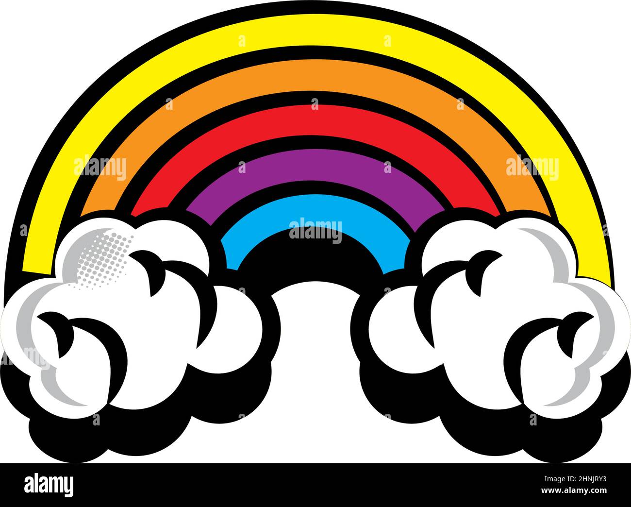 rainbow pop art Stock Vector Image & Art - Alamy