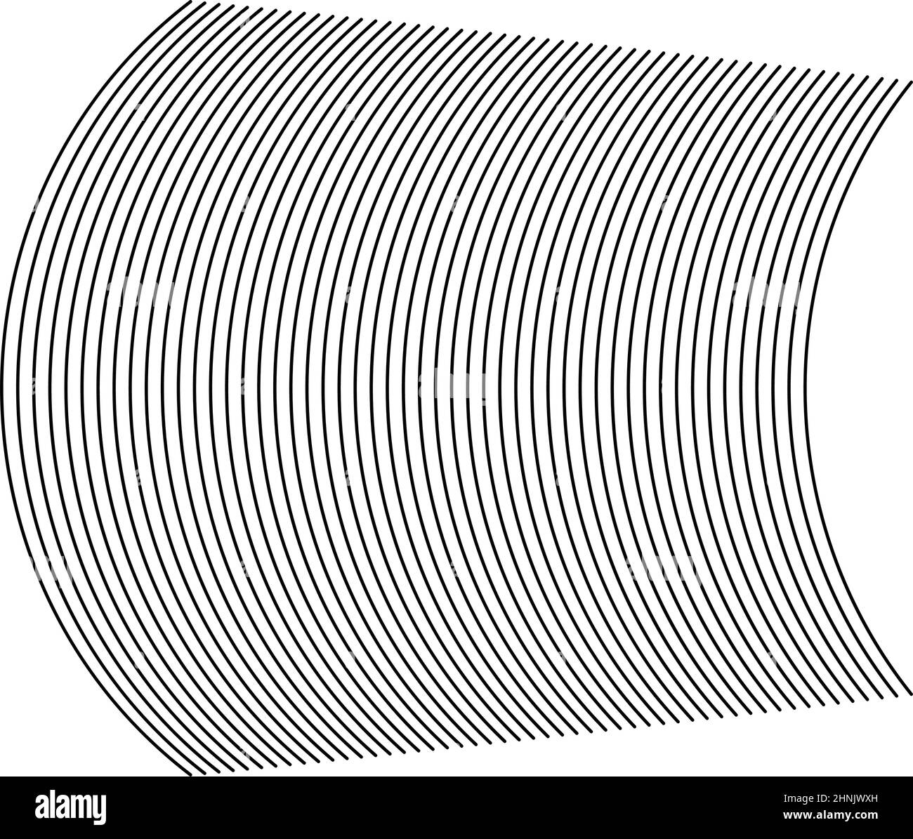 Wavy, waving curvy parallel lines. Undulate, squiggle stripes - stock ...