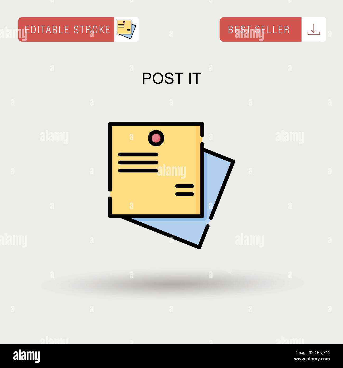 Post it Simple vector icon Stock Vector Image & Art - Alamy