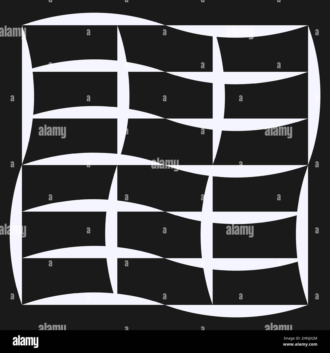 Irregular grid, mesh with random lines. Squares lattice, grating ...