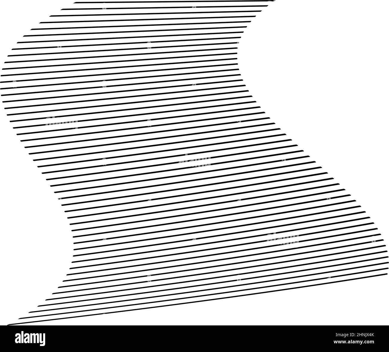 Wavy, waving curvy parallel lines. Undulate, squiggle stripes - stock ...