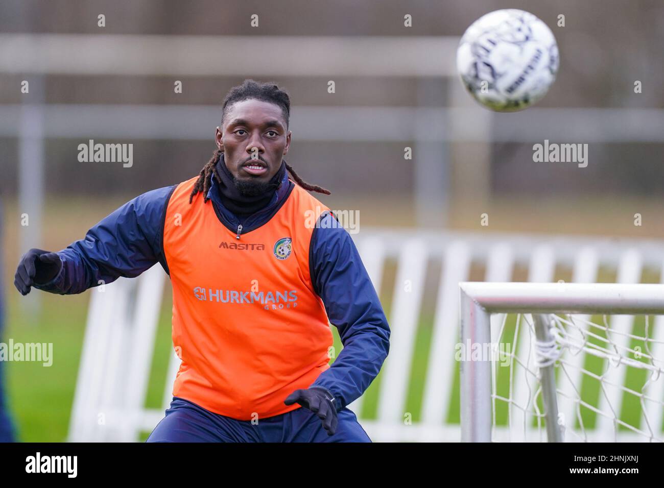 GELEEN, NETHERLANDS - FEBRUARY 4: Jordan Botaka of Fortuna Sittard ...