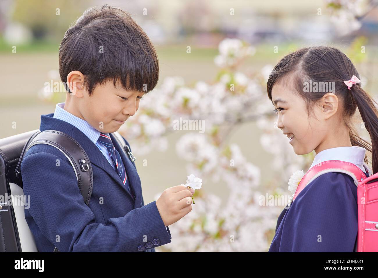 Japanese Elementary School Students Stock Photo - Alamy