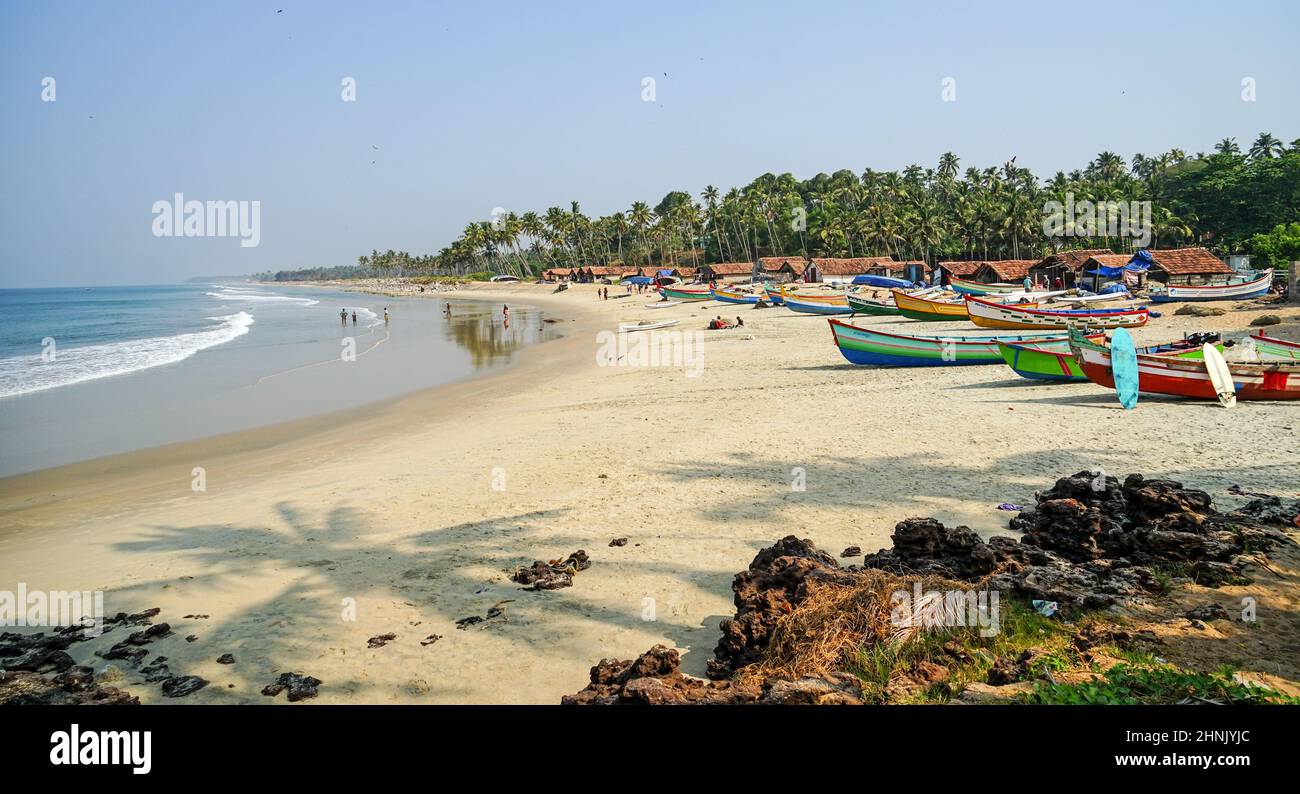 Edava beach, Malabar coast, Arabian sea, Varkala, Kerala, India Stock ...