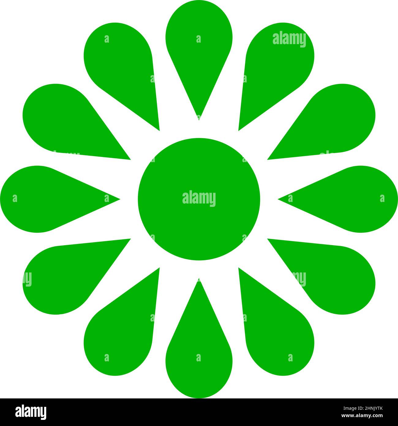 Natural flower, petal design element - stock vector illustration, clip ...